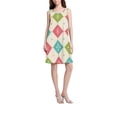 DIXRUYEE Womens Dresses Loose Neck Sleeveless Oversize Butterfly Blocks ...