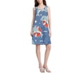 DIXRUYEE Womens Dresses Loose Neck Sleeveless Oversize Cute Swimming ...