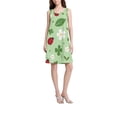 DIXRUYEE Womens Dresses Loose Neck Sleeveless Oversize Ladybug Clover ...