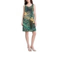 DIXRUYEE Womens Dresses Loose Neck Sleeveless Oversize Leopard Print ...