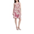 DIXRUYEE Womens Dresses Loose Neck Sleeveless Oversize Pink Butterfly ...