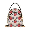 DIXRUYEE Womens Lime Mosaic Small Crossbody Phone Bag 3 Zipper Pocket ...
