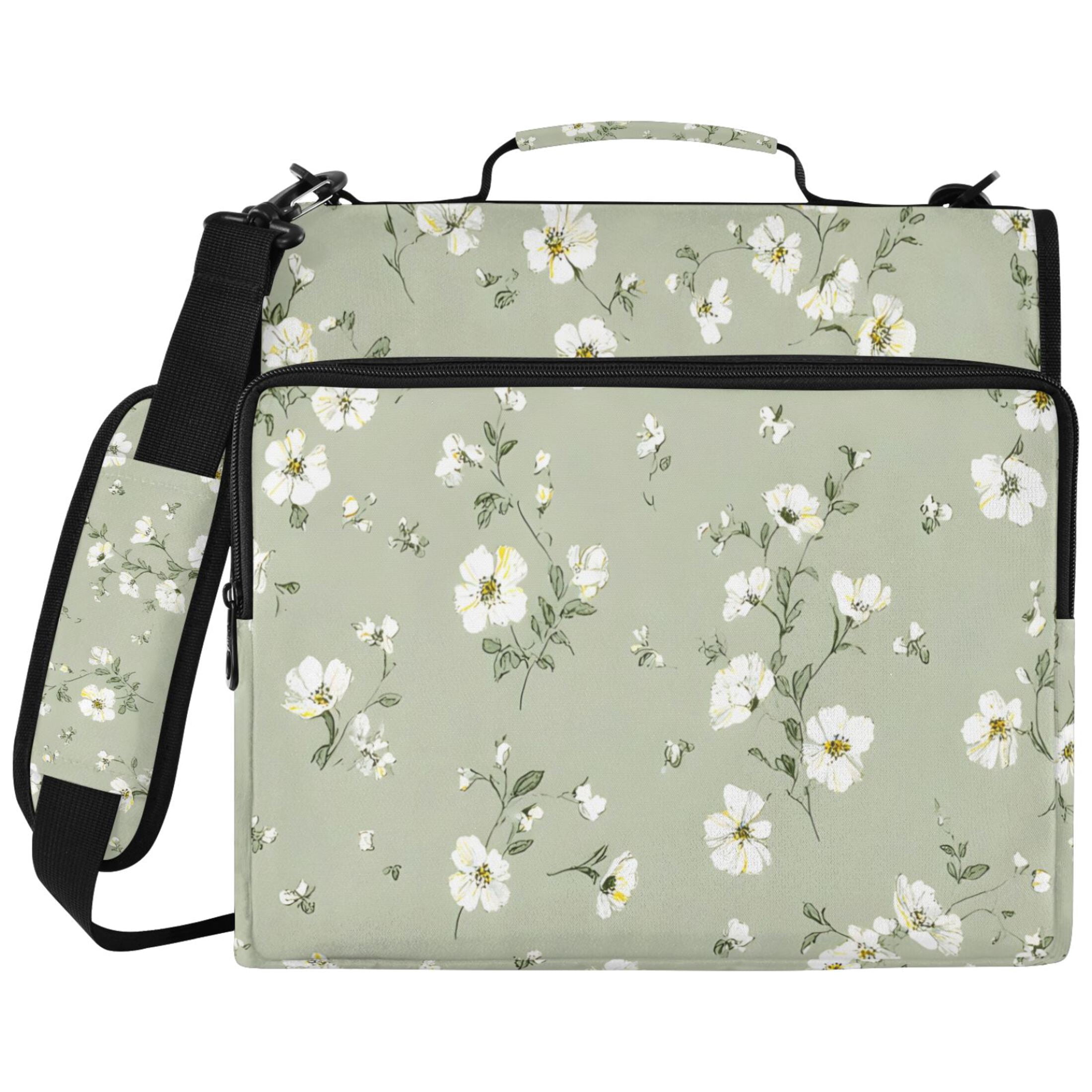 DIXRUYEE Zipper Binder File Keeper Documents Organized-Beautiful White ...