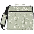 DIXRUYEE Zipper Binder File Keeper Documents Organized-Beautiful White ...