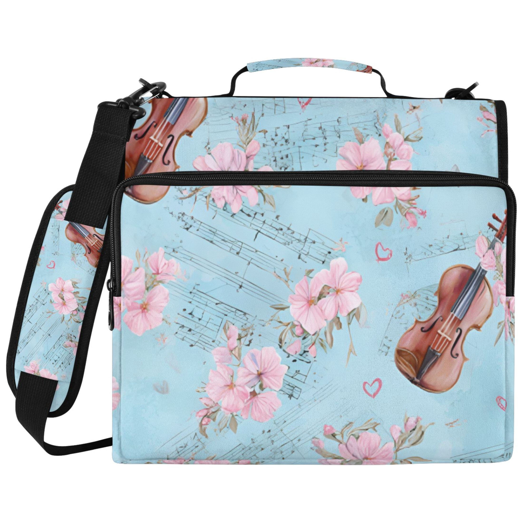 DIXRUYEE Zipper Binder File Keeper Documents Organized-Melodic Petal ...