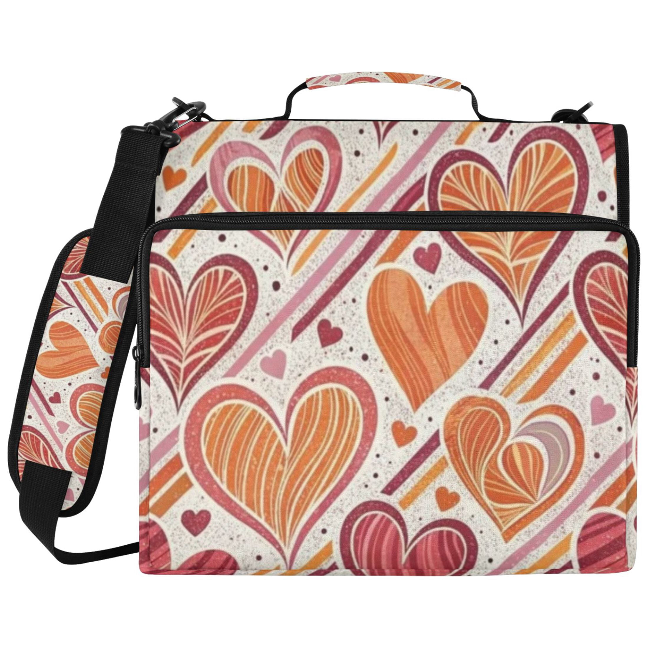 DIXRUYEE Zipper Binder File Keeper Documents Organized-Peach ...
