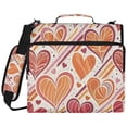 DIXRUYEE Zipper Binder File Keeper Documents Organized-Peach ...