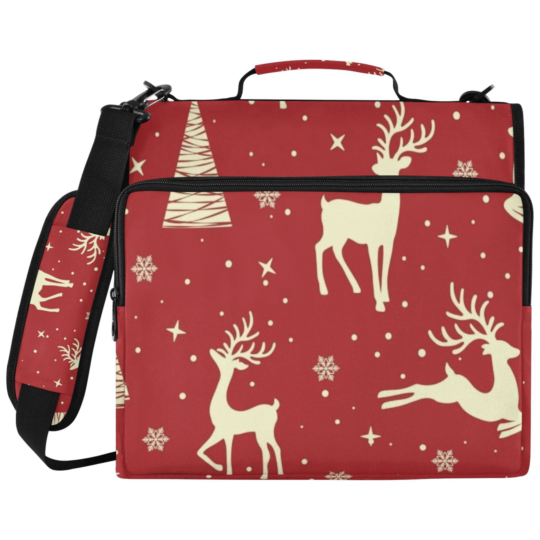 DIXRUYEE Zipper Binder File Keeper Documents Organized-Reindeer ...