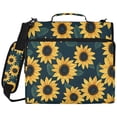 DIXRUYEE Zipper Binder File Keeper Documents Organized-Yellow Sunflower ...