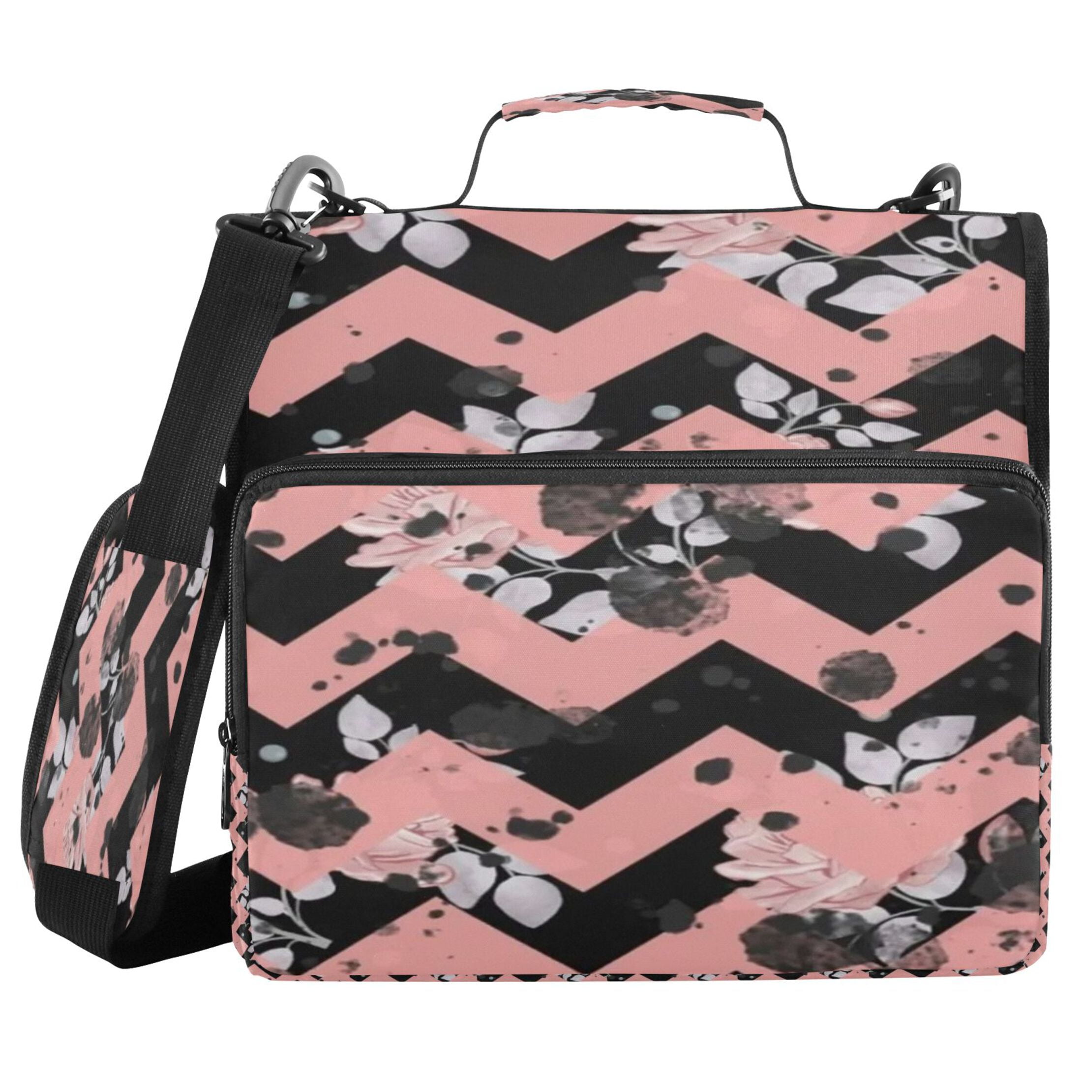 DIXRUYEE Zipper Binder trapper keeper Documents Organized Chevron and ...