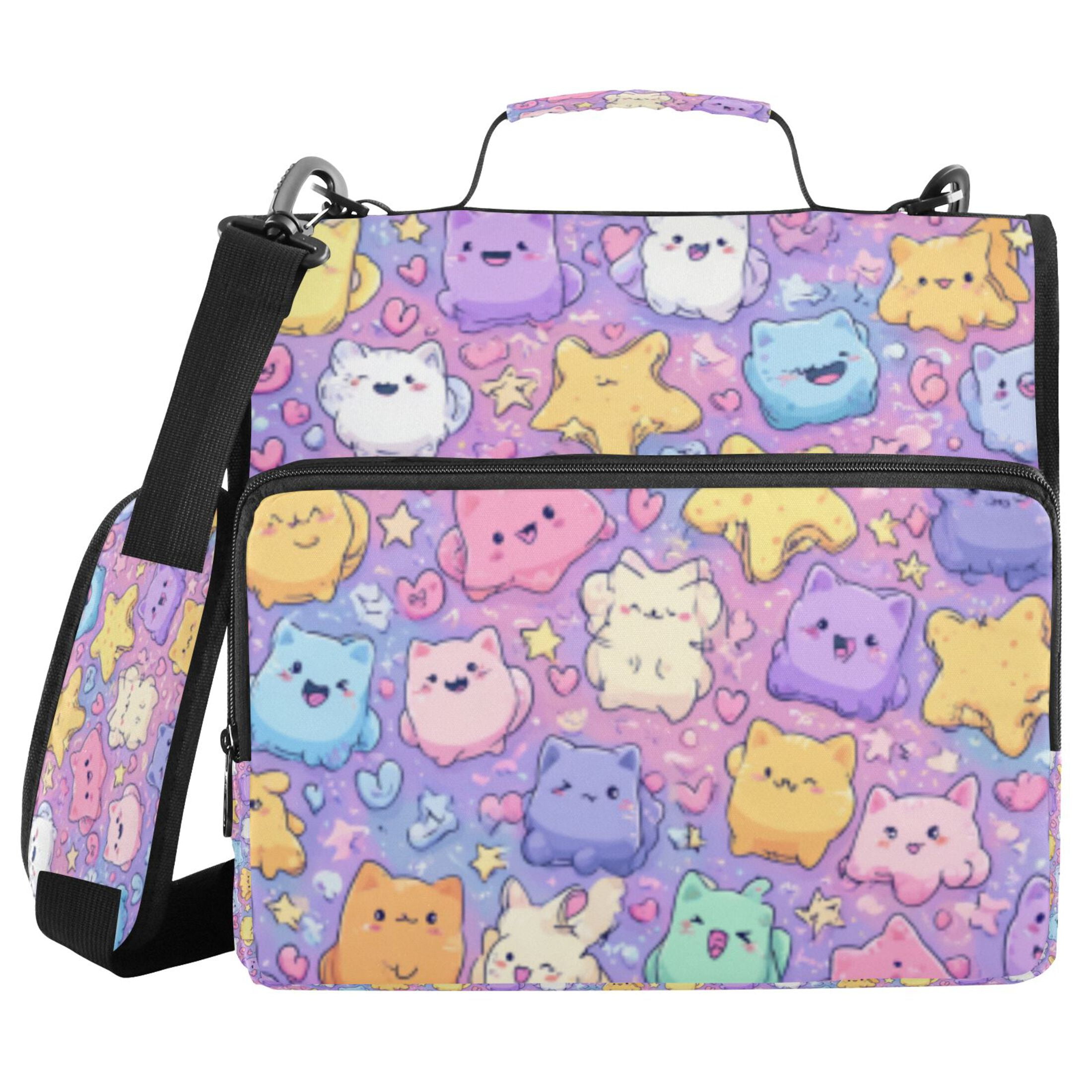 DIXRUYEE Zipper Binder trapper keeper Documents Organized Critter ...