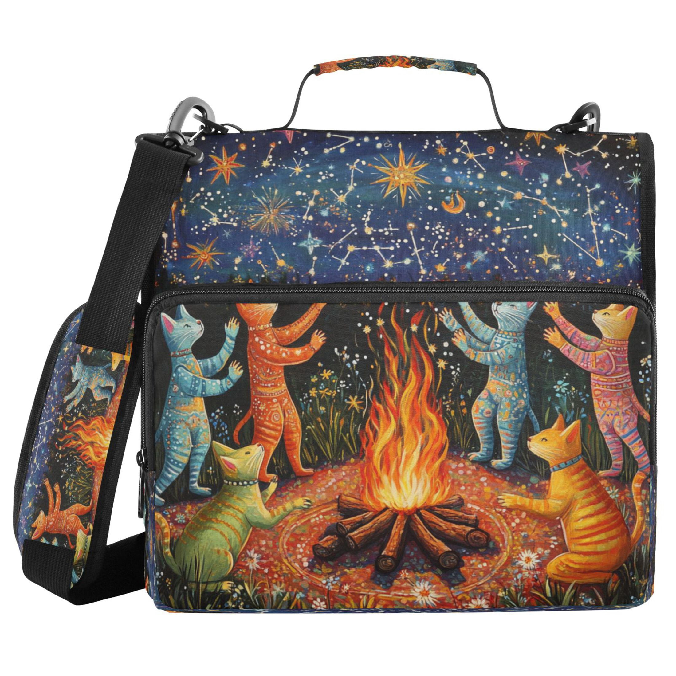 DIXRUYEE Zipper BinderTrapper of keeper Documents Organized Design Cats ...