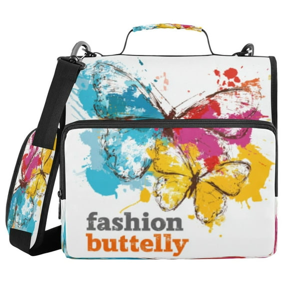 DIXRUYEE Zipper Binder trapper keeper Documents Organized Design ...
