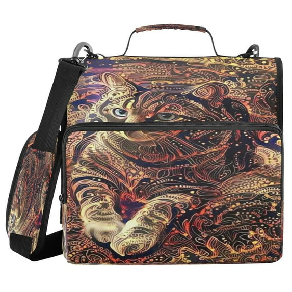 DIXRUYEE Zipper Binder trapper keeper Documents Organized Design Cosmic ...