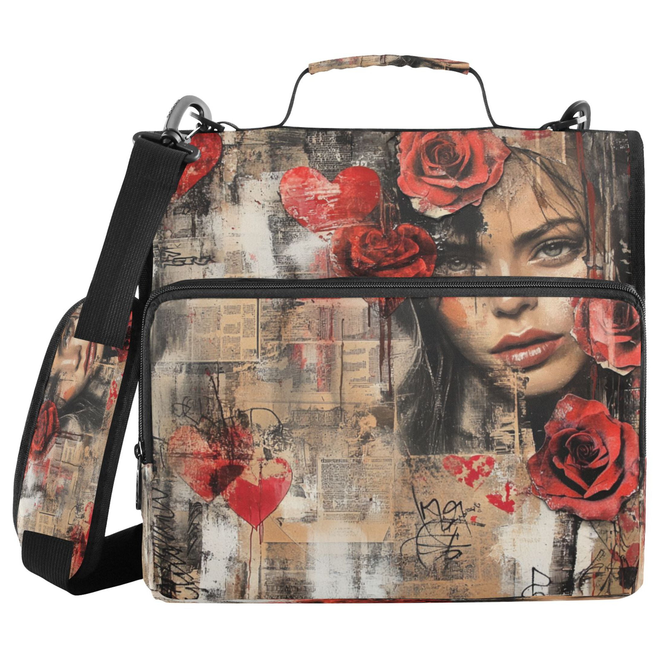 DIXRUYEE Zipper Binder trapper keeper Documents Organized Design ...