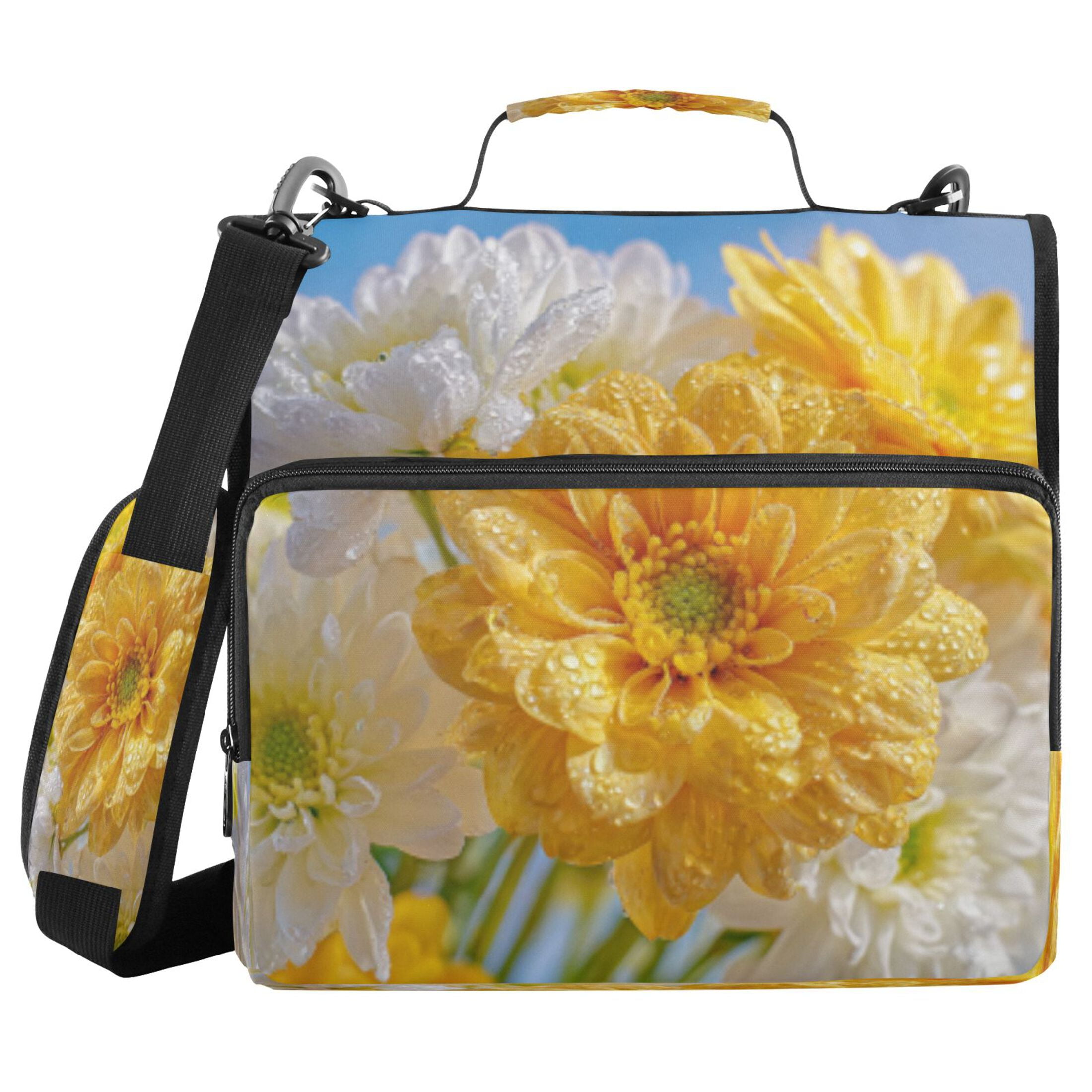 DIXRUYEE Zipper Binder trapper keeper Documents Organized Design Sunny ...