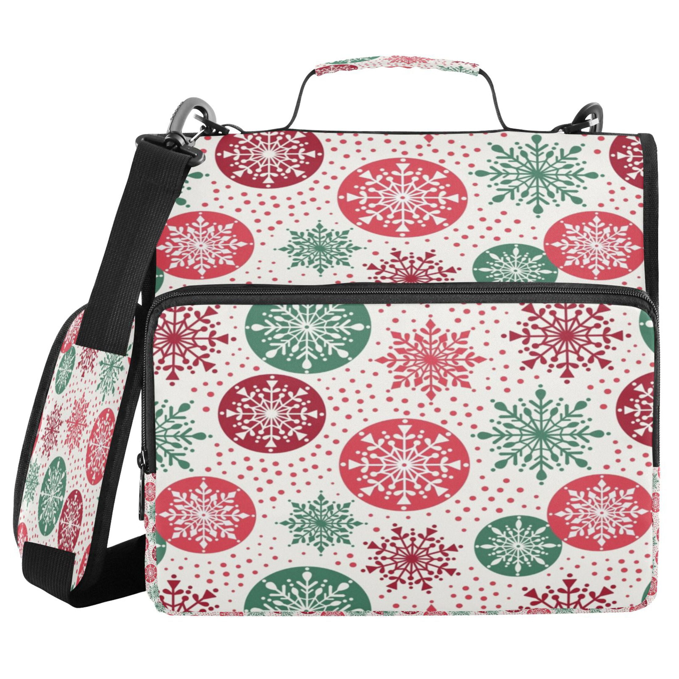 DIXRUYEE Zipper Binder trapper keeper Documents Organized Festive ...