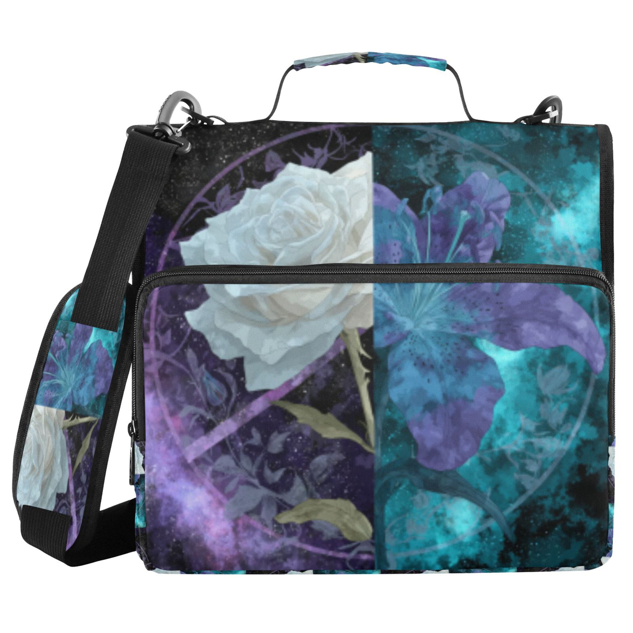 DIXRUYEE Zipper Binder trapper keeper Documents Organized Galaxy ...