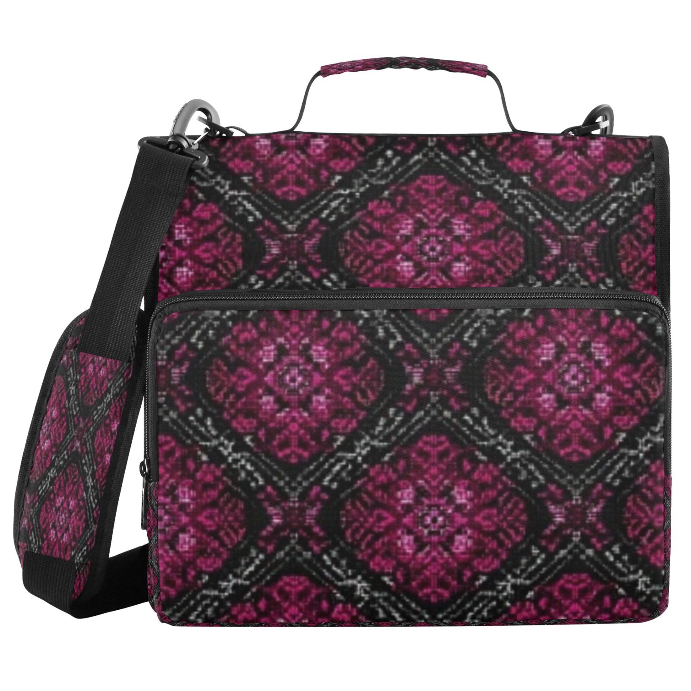 DIXRUYEE Zipper Binder trapper keeper Documents Organized Gothic Floral ...