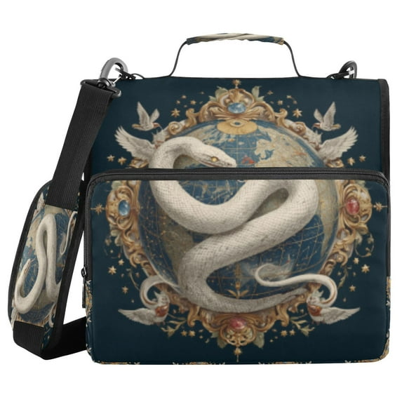 DIXRUYEE Zipper Binder trapper keeper Documents Organized Honeycomb ...