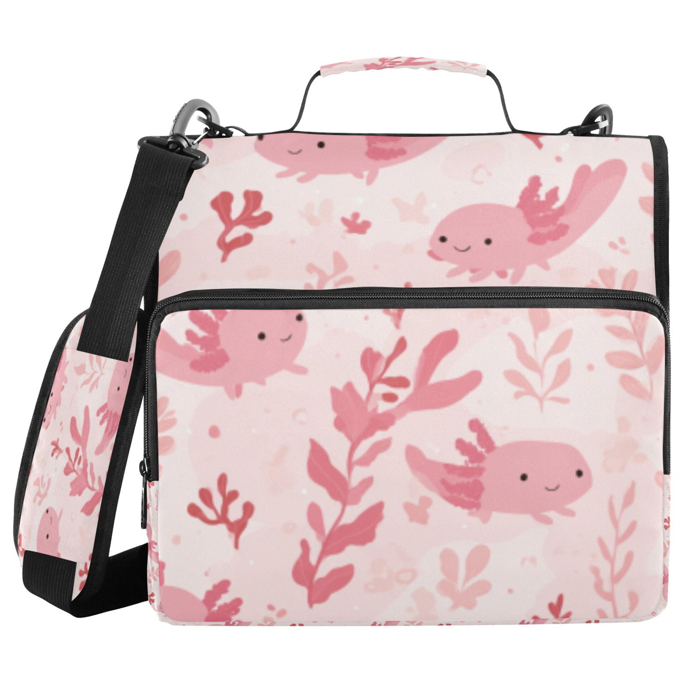 DIXRUYEE Zipper Binder trapper keeper Documents Organized Pink Fish and ...