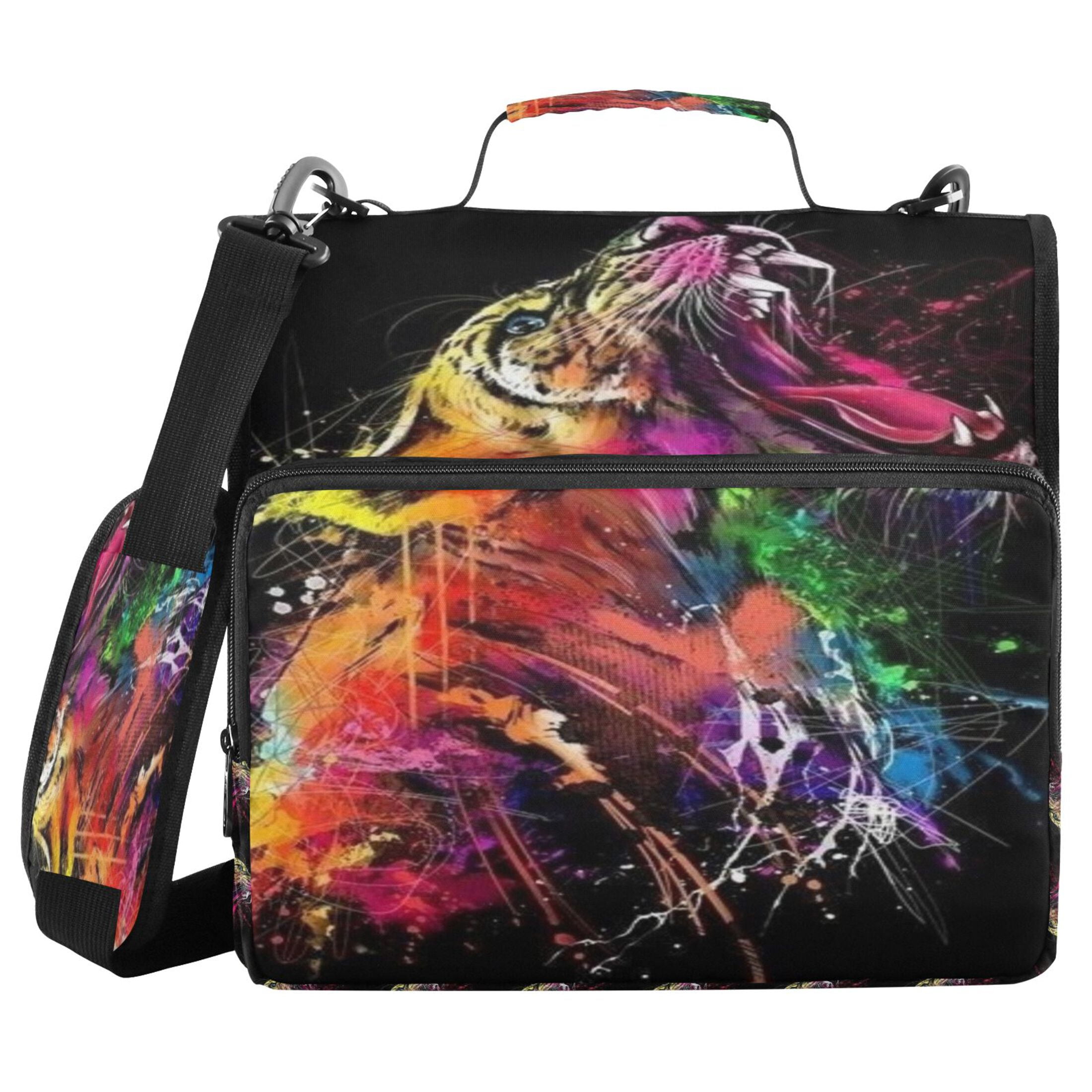 DIXRUYEE Zipper Binder trapper keeper Documents Organized Rainbow Roar ...