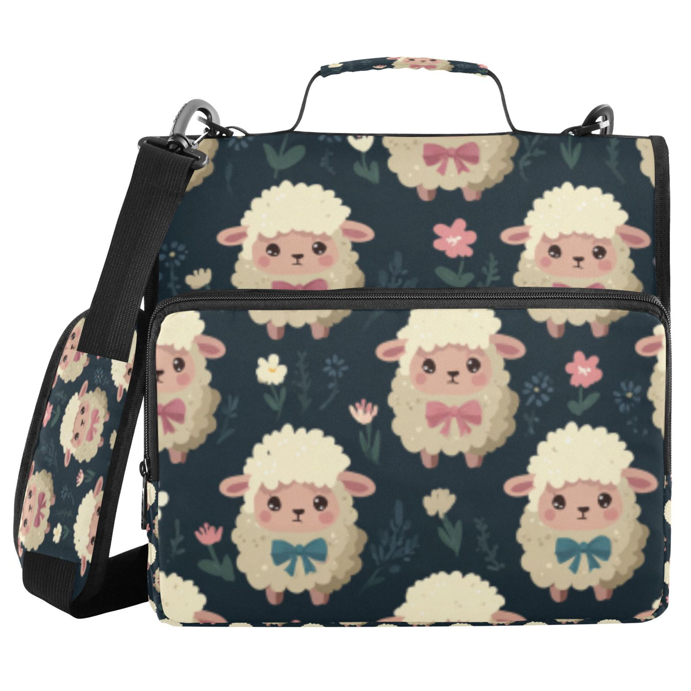 DIXRUYEE Zipper Binder trapper keeper Documents Organized Sheepy ...