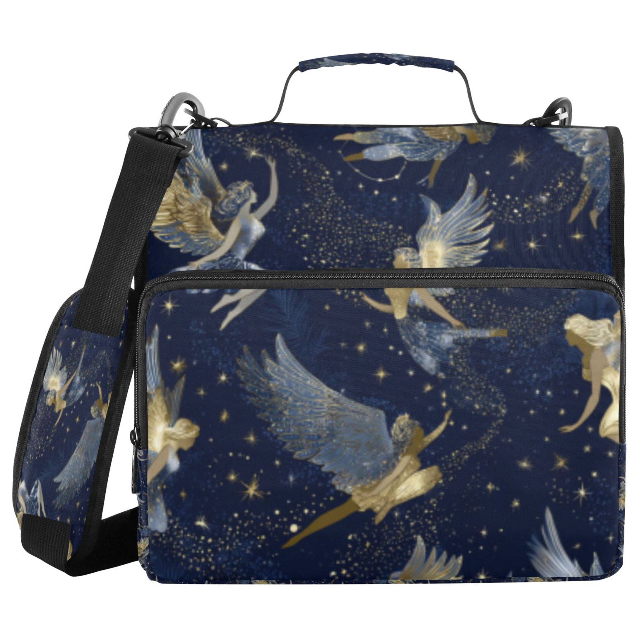 DIXRUYEE Zipper Binder trapper keeper Documents Organized Starry Fairy ...