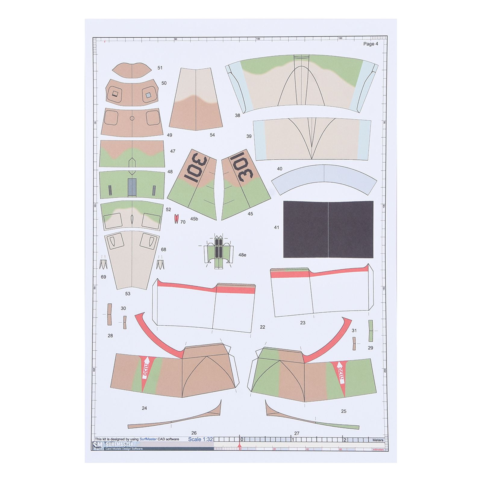 DIY 1/32 Scale American A-4 Skyhawk Fighter Jet Paper Model, for ...
