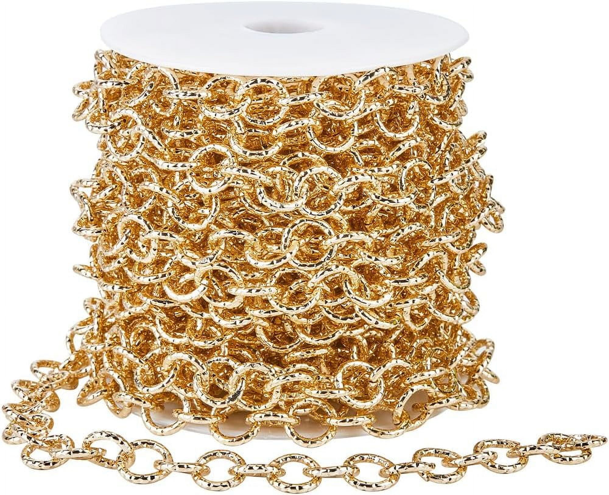 DIY 1 Box 10M 11.5x2mm Gold Rolo Chain Jewelry Belcher Chain Bulk ...