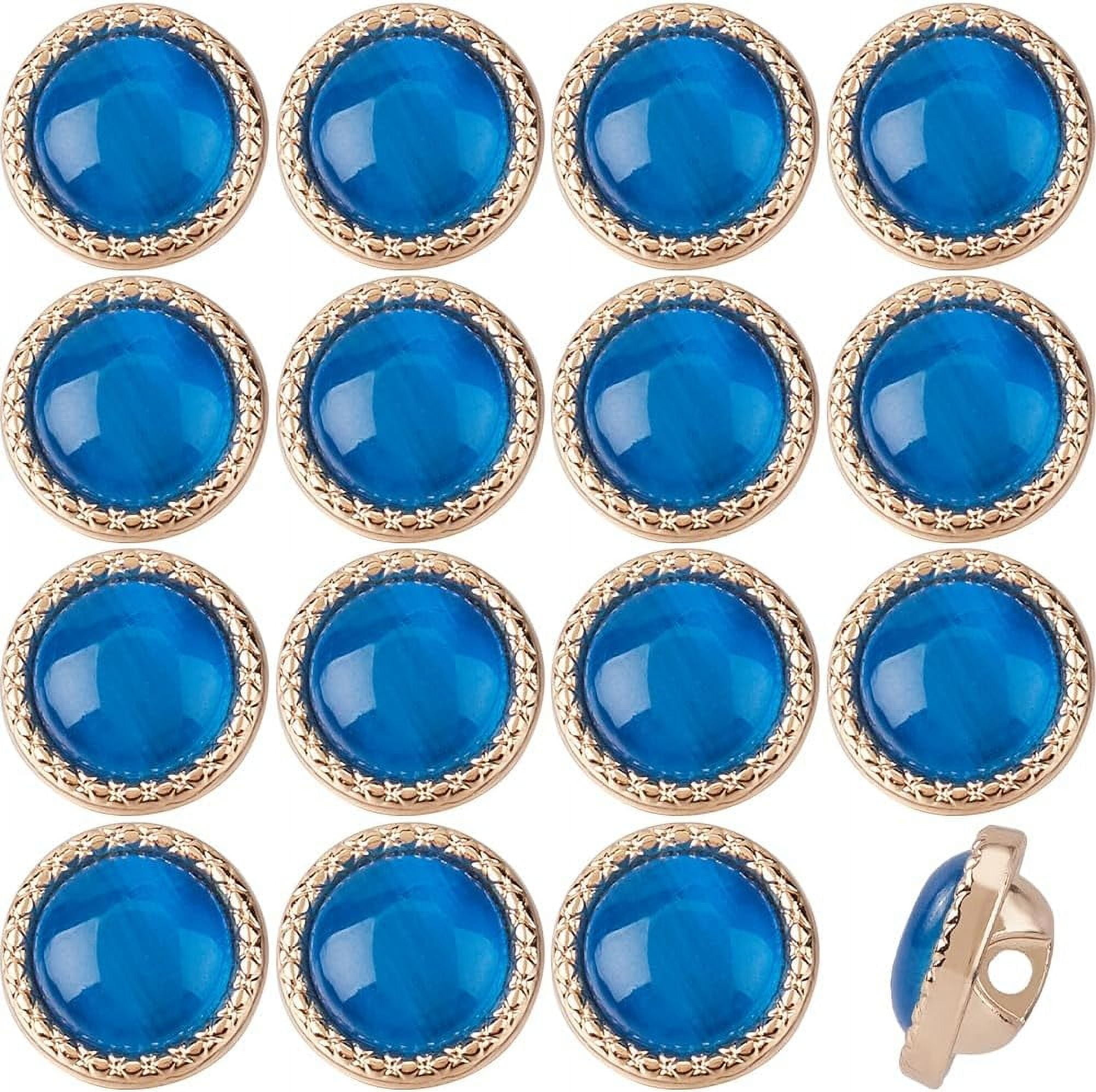 DIY 1 Box 24Pcs Pearl Buttons 3/7" Plastic Shank Button Vintage Sewing ...