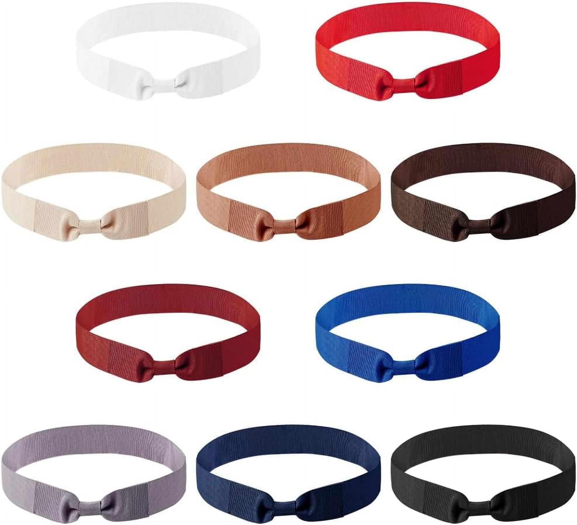 DIY 10 Colors Bowknot Hat Band Stretchable Hat Ribbon Bands Panama Hat ...