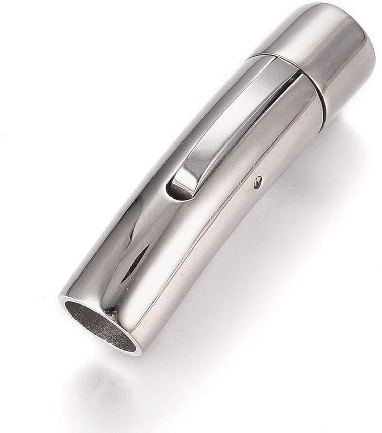 DIY 10 Sets Bayonet Clasps Tube Clasps Stainless Steel Bayonet Clasps ...