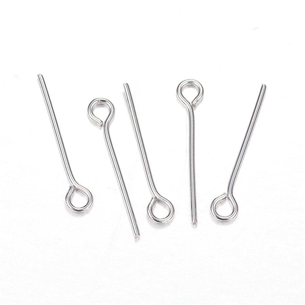 DIY 1000pc Tarnish Resistant 304 Stainless Steel Eye Pin Stainless ...