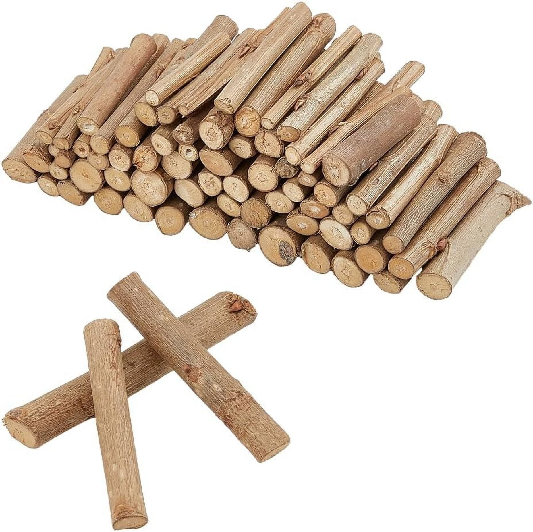 DIY 100PCS Rustic Wooden Sticks Natural Wood Branches of Driftwood for ...