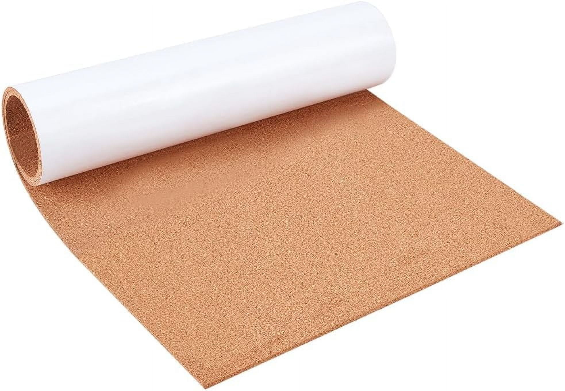 DIY 11.8x23.6 inch Self-Adhesive Cork Roll 3mm Thick Cork Mat with ...