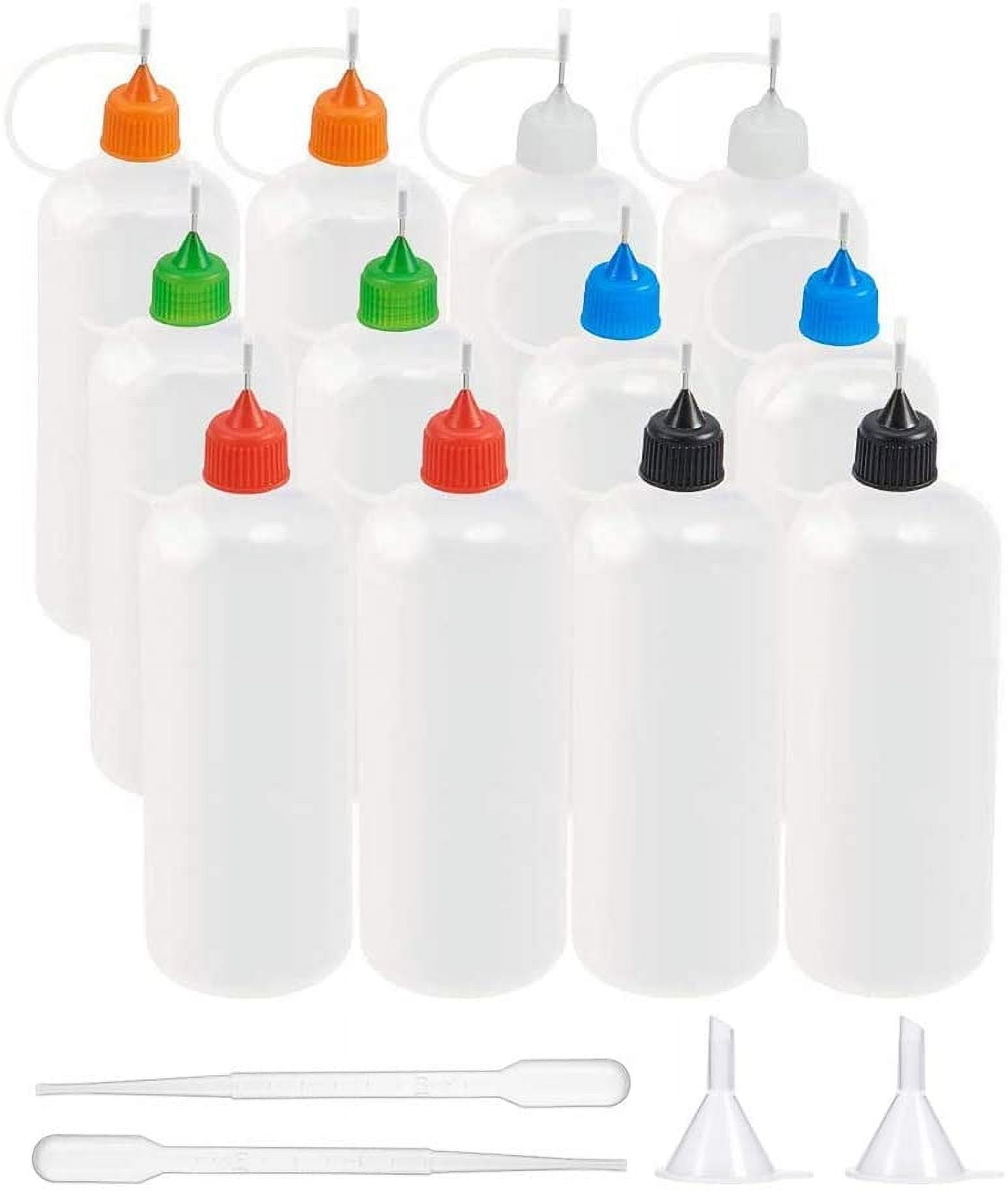 DIY 12 Pack 4 Ounce Multi Purpose DIY Precision Tip Applicator Bottles ...