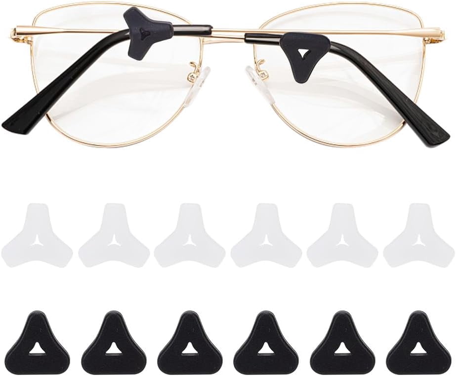 DIY 12 Pairs Eyeglasses Ear Grip 6 Styles Silicone Retainers Soft Ear ...