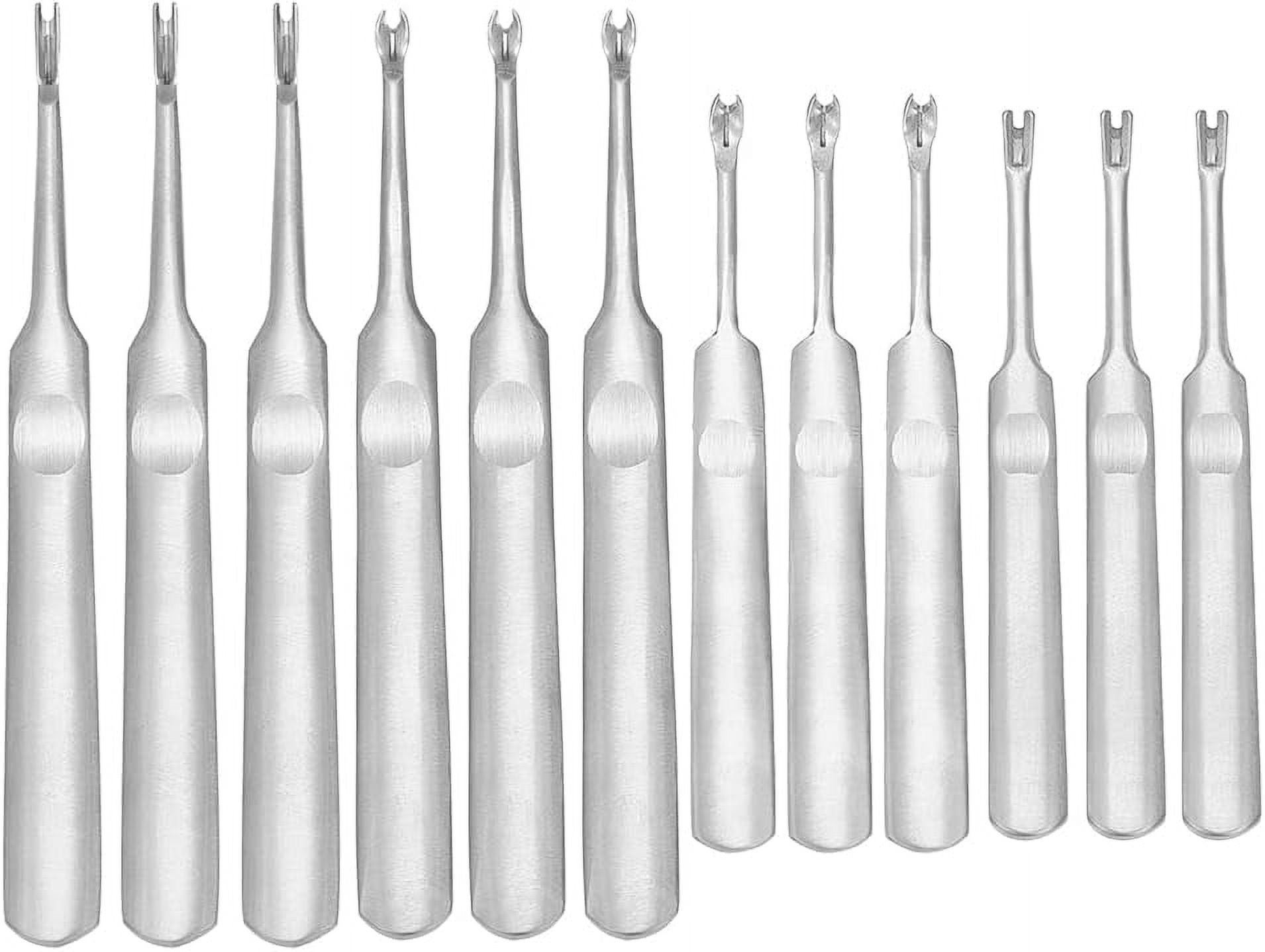 DIY 12 Sets 4 Style Leather Edge Bevelers Stainless Steel Leather Edge ...