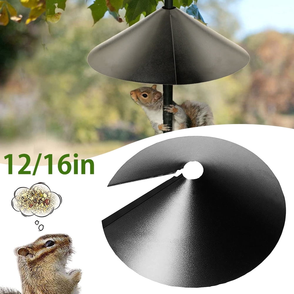 DIY 12-inch Wrap Around Squirrel Baffle Anti Rust Proof Bird Feeder ...