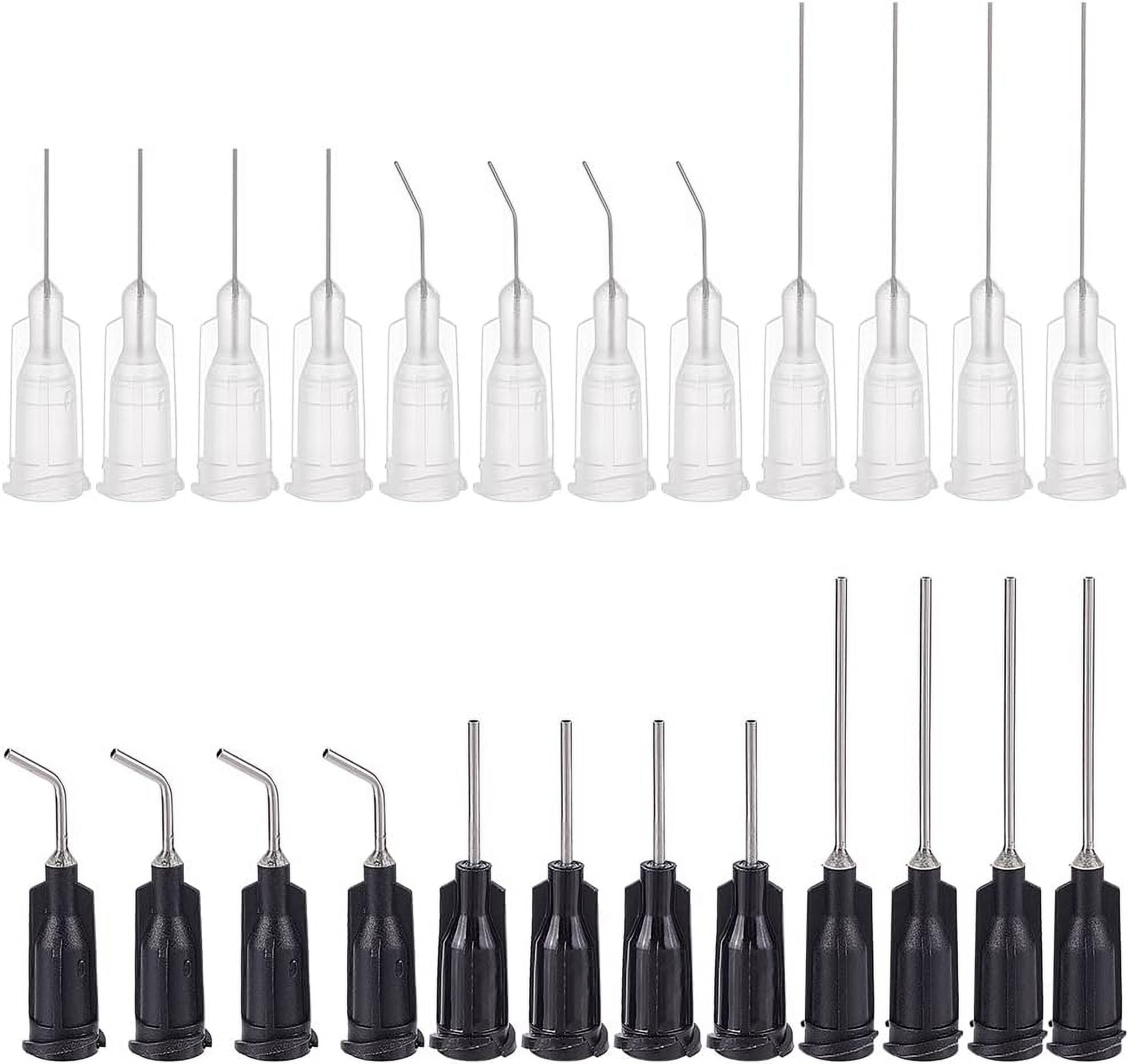 DIY 120 PCS Blunt Needle Dispensing Tips 6 Sizes of Squeeze Bottle Tips ...