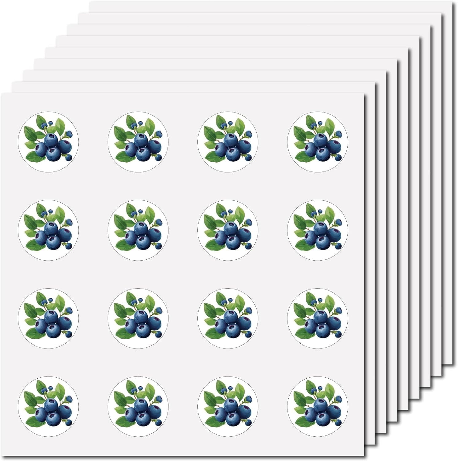 DIY 128 Pcs Blueberries Cartoon Sticker Fruit Sticker Vinyl Waterproof ...
