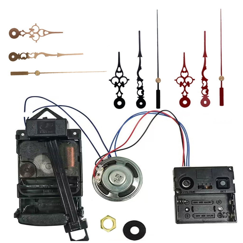 DIY 12888 Wall Clock with Music Box Speaker Quartz Pendulum Trigger Clock Movement Melody ...