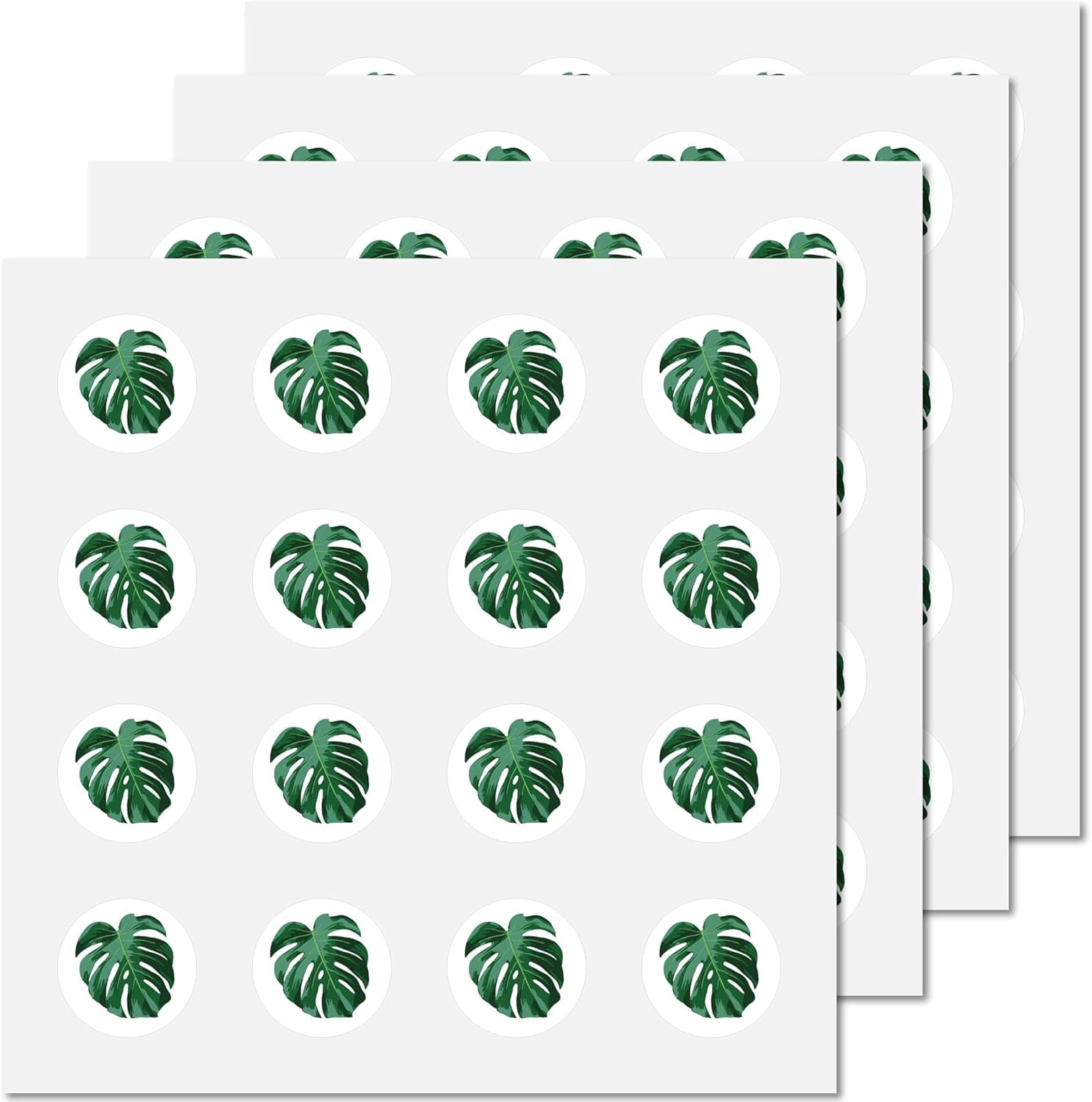 DIY 128Pcs Monstera Leaf Planner Stickers Helmet Sticker Decals Self ...