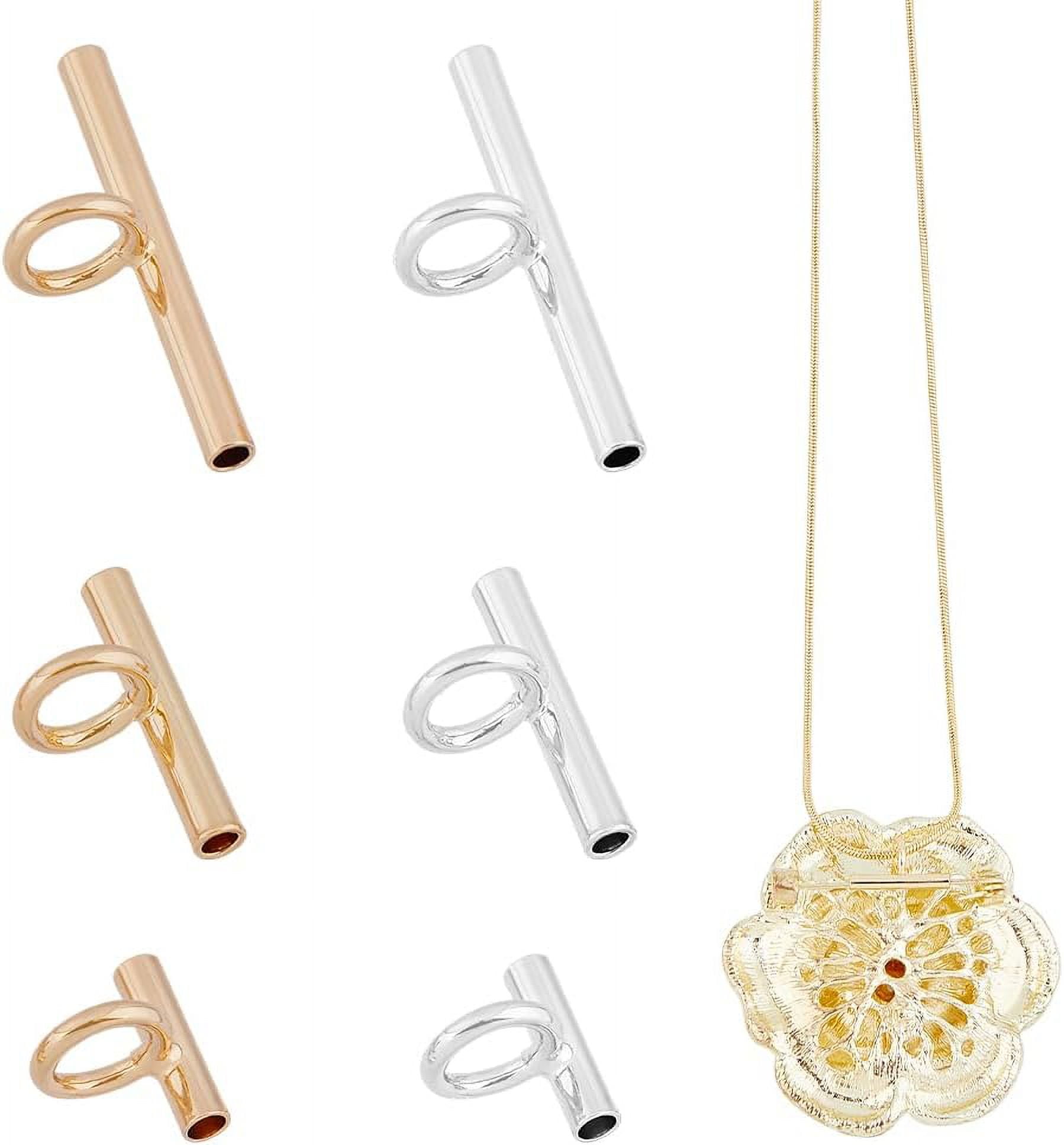 DIY 12Pcs 3 Sizes Pin to Pendant Converter Brass Brooch Pendant ...