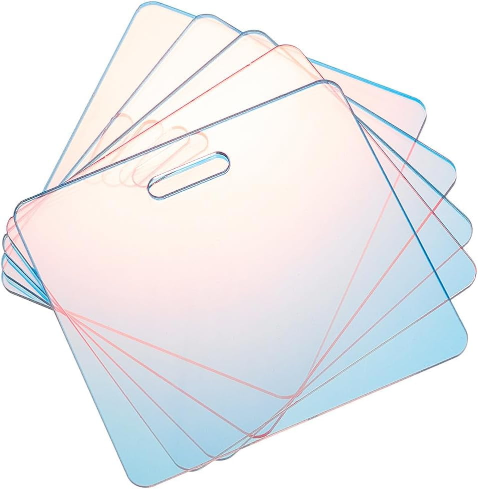 DIY 12pcs Dazzle Blue Acrylic Badge Buddy 3.1x3.3inch DIY Badge Buddy ...