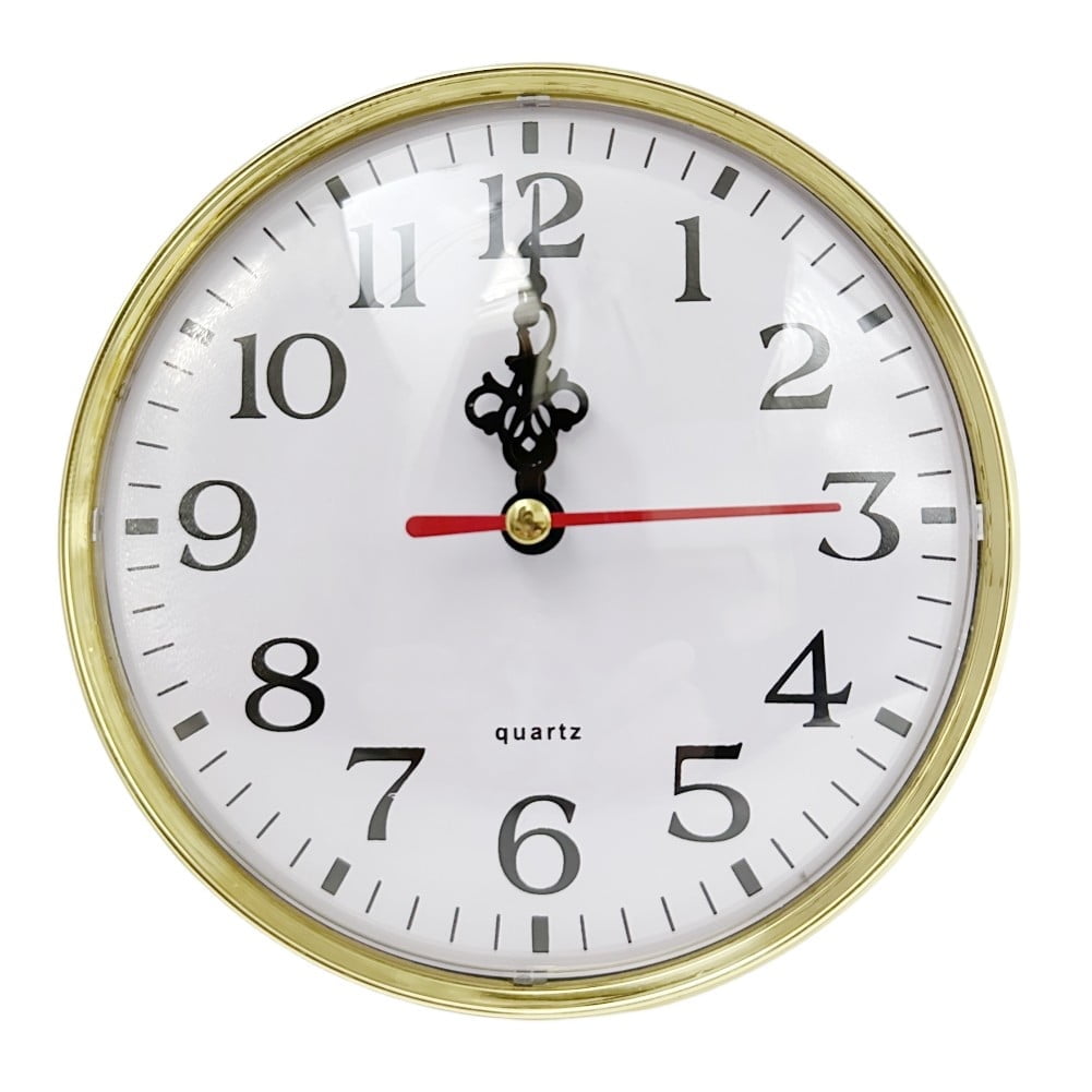 Diy 130Mm Quartz Clock Insert Movement Miniature Arabic Numeral ...