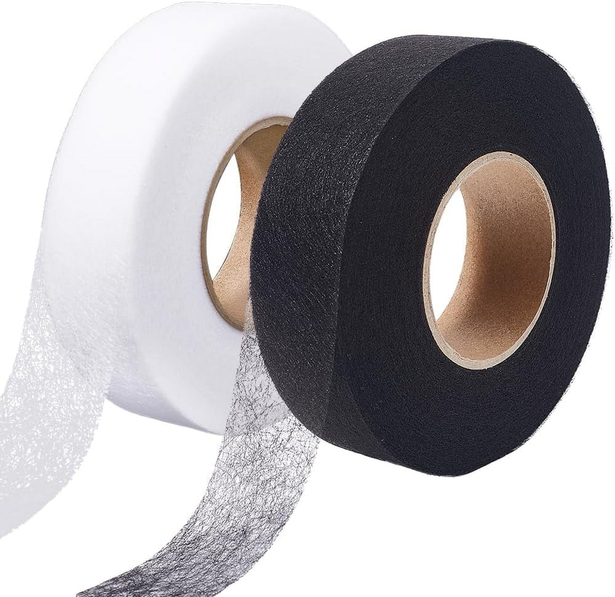 DIY 140 Yards Iron on Hemming Tape 2 Rolls 3cm Wide Adhesive No Sewing Gluing Fabric Fusing Hem ...