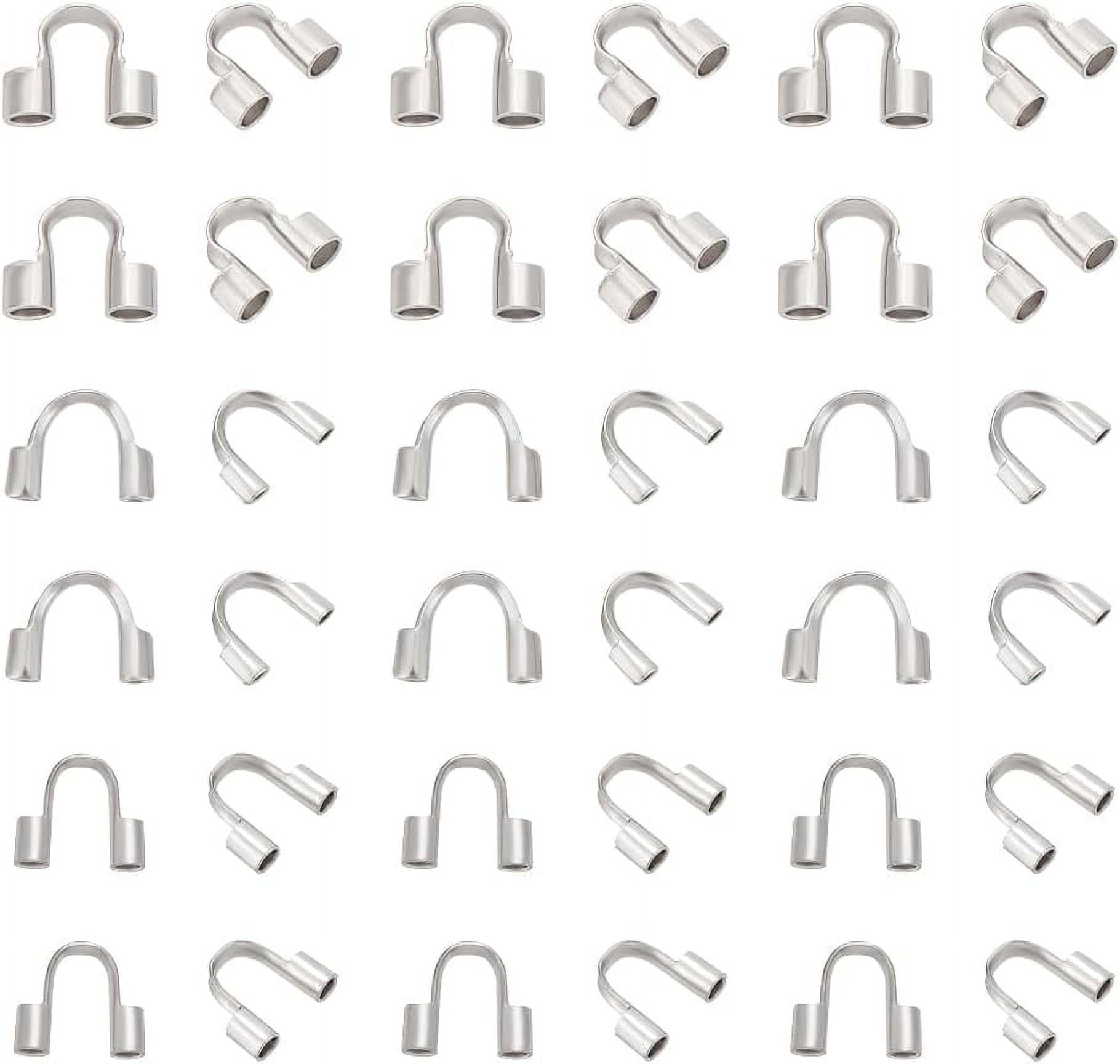 DIY 150Pcs 0.8/1/1.6mm Hole 3 Size 304 Stainless Steel U Shape Guards ...