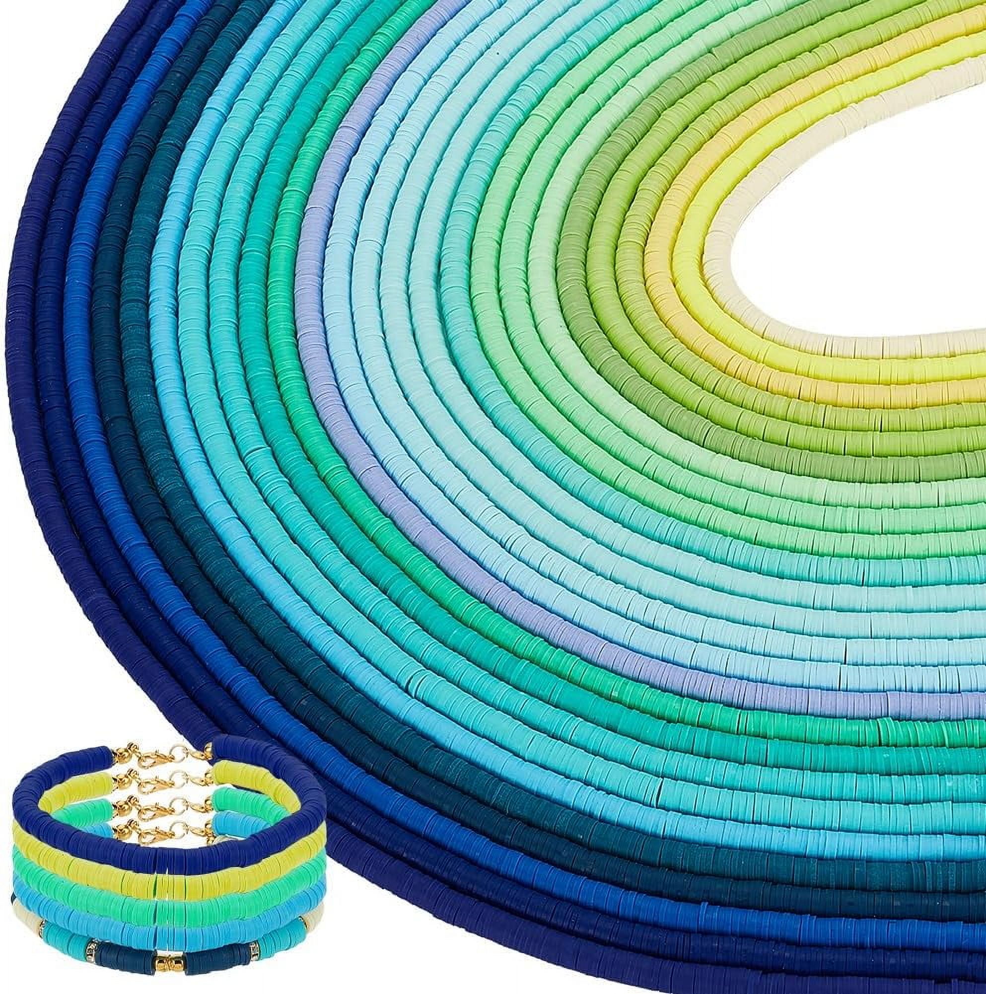 DIY 17000pcs 25 Colors Polymer Clay Beads 6mm Heishi Clay Beads Flat ...